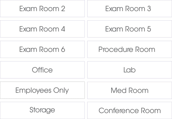 CareATC 2"x10" Clinic Door Sign