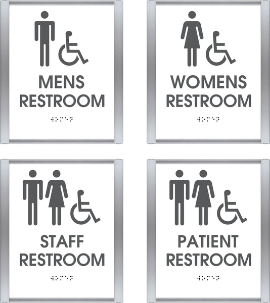 CareATC 6"x8" ADA Clinic Restroom Sign